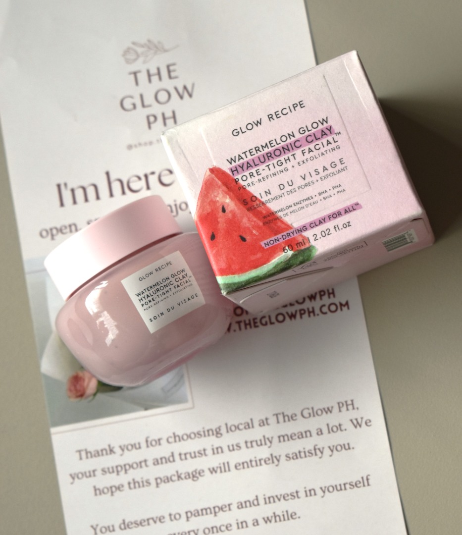 BRAND NEW GLOW RECIPE Watermelon Glow Hyaluronic Clay Pore-Tight Facial ...
