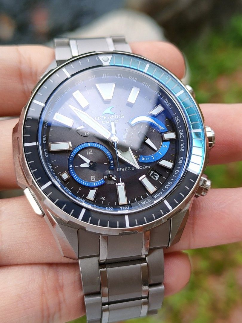 Casio Oceanus P2000 Diver Tough Solar Bluetooth Watch, Men's Fashion ...