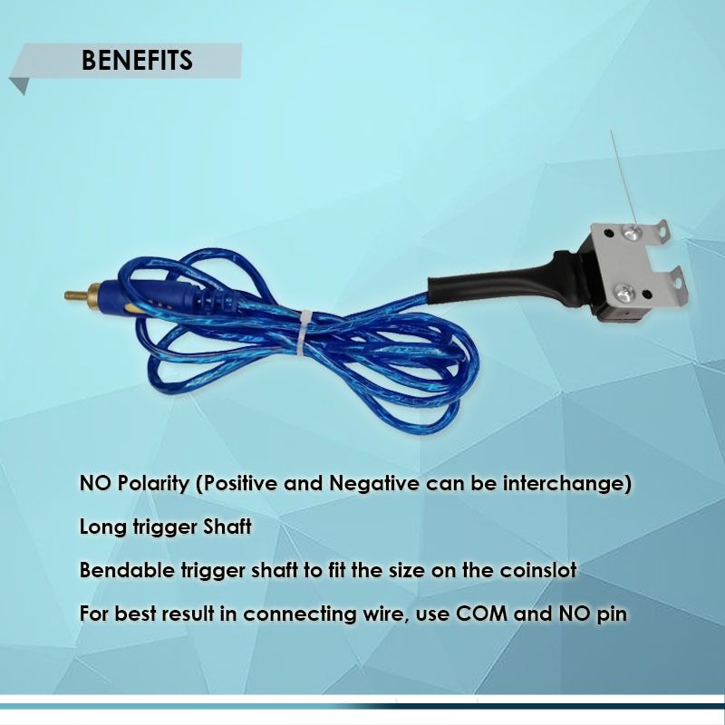 COIN SWITCH with 1-meter RCA MALE CABLE, BEST FOR VIDEOKE/ ARCADE ...