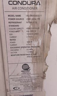 CONDURA PRIMEA INVERTER WINDOW TYPE AIRCON, TV & Home Appliances, Air ...