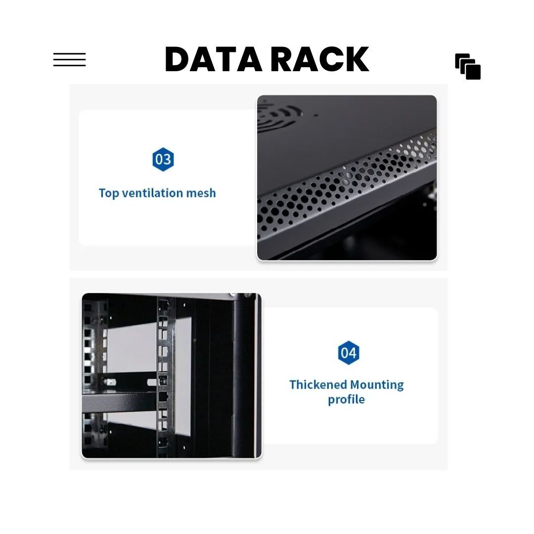 Data Rack Cabinet, Network Server Cabinet, 4U Data Rack, Computers ...