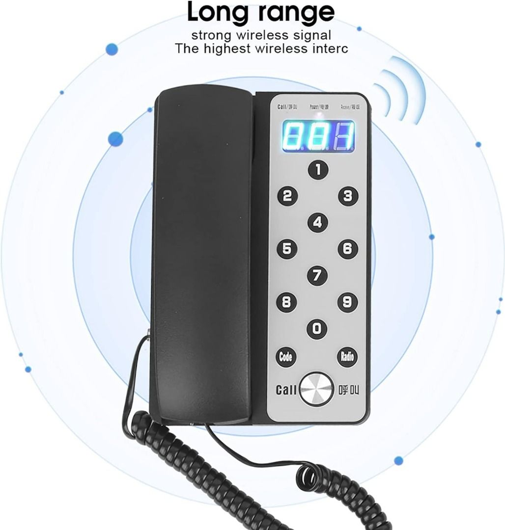Daytech CI10 Wireless Phone Intercom Host and Extension Internal Phone ...