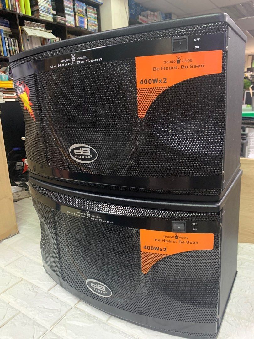 Dbaudio 400watts 3 Way Speaker With Led Lights (2pcs), Audio, Soundbars ...