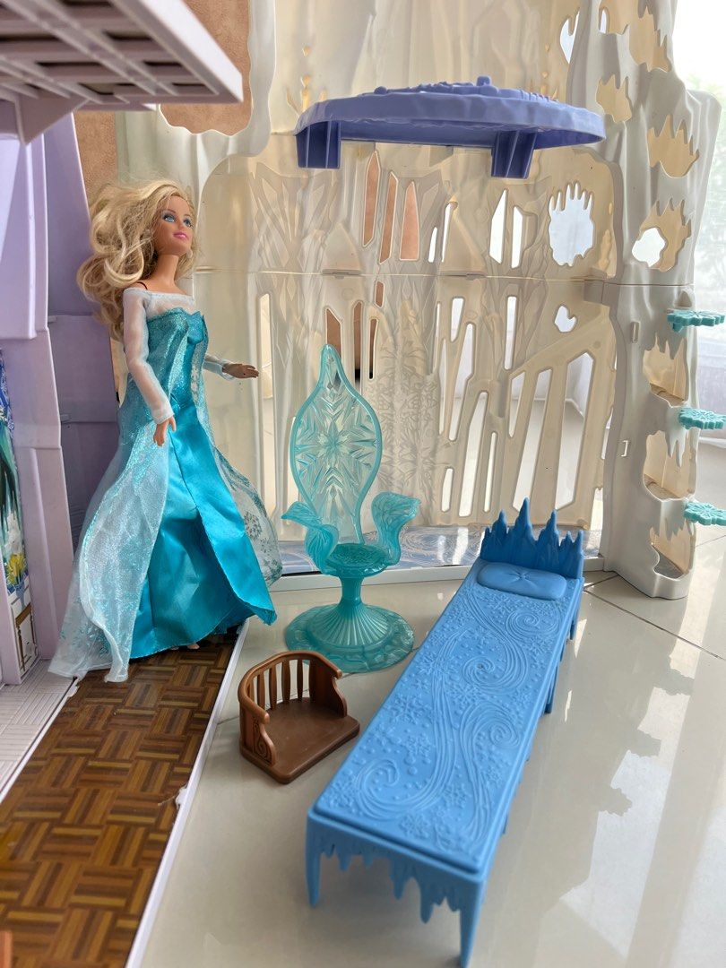 Disney FROZEN Castle 2 in 1 Playset - Original MATTEL / Big Elsa & Anna ...