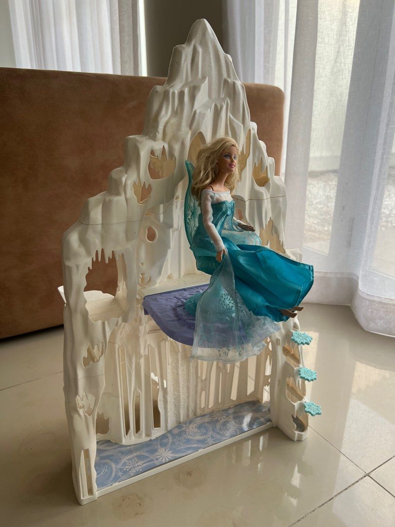 Disney FROZEN Castle 2 in 1 Playset - Original MATTEL / Big Elsa & Anna ...