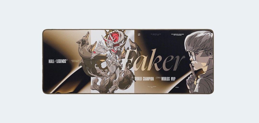 Faker 名人堂 mouse pad, 電腦＆科技, 電腦周邊及配件, 電腦滑鼠及相關產品 - Carousell