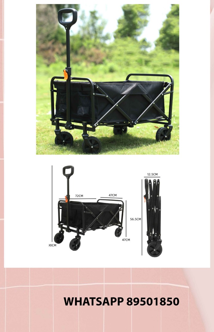 Foldable Trolley Wagon - Convenient Folding Wagon for Easy ...