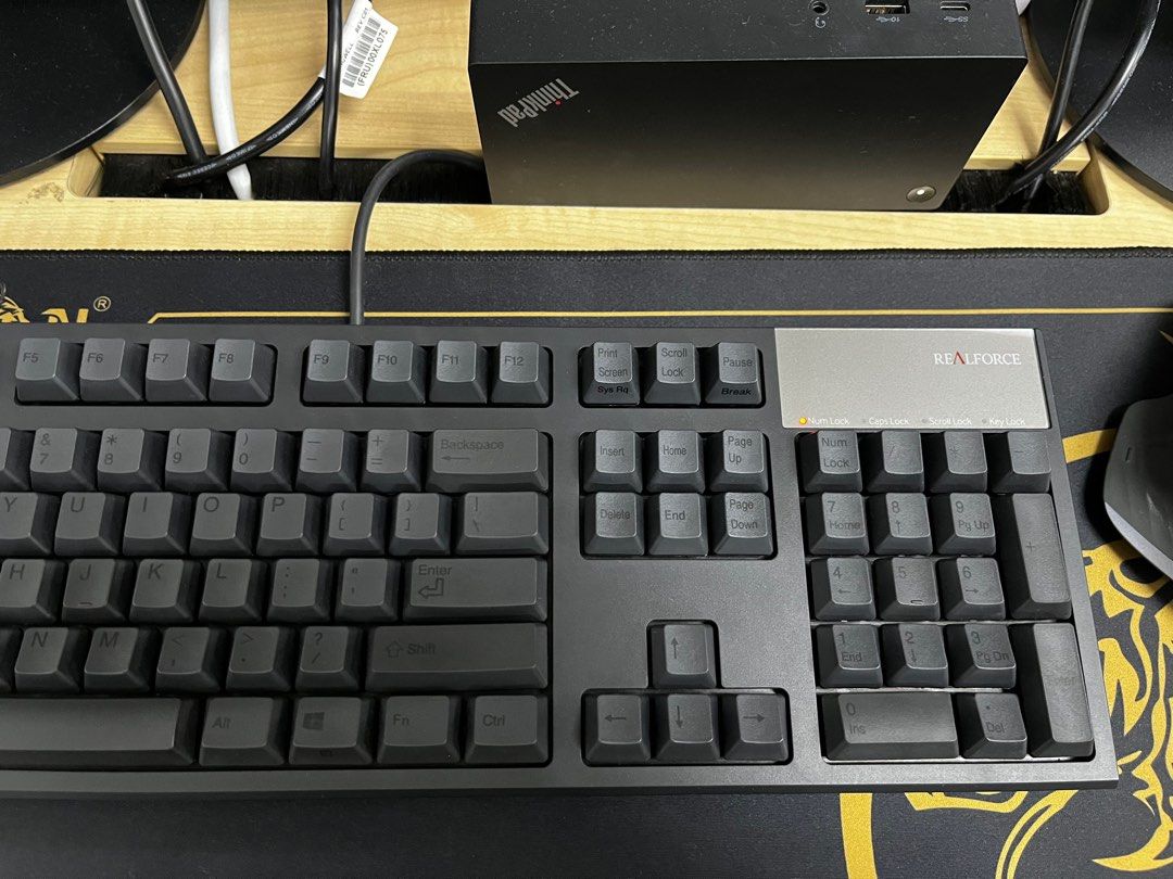 Fujitsu Realforce R2 Keyboard (Full, Black, 55G) Modded with 30G Rubber ...