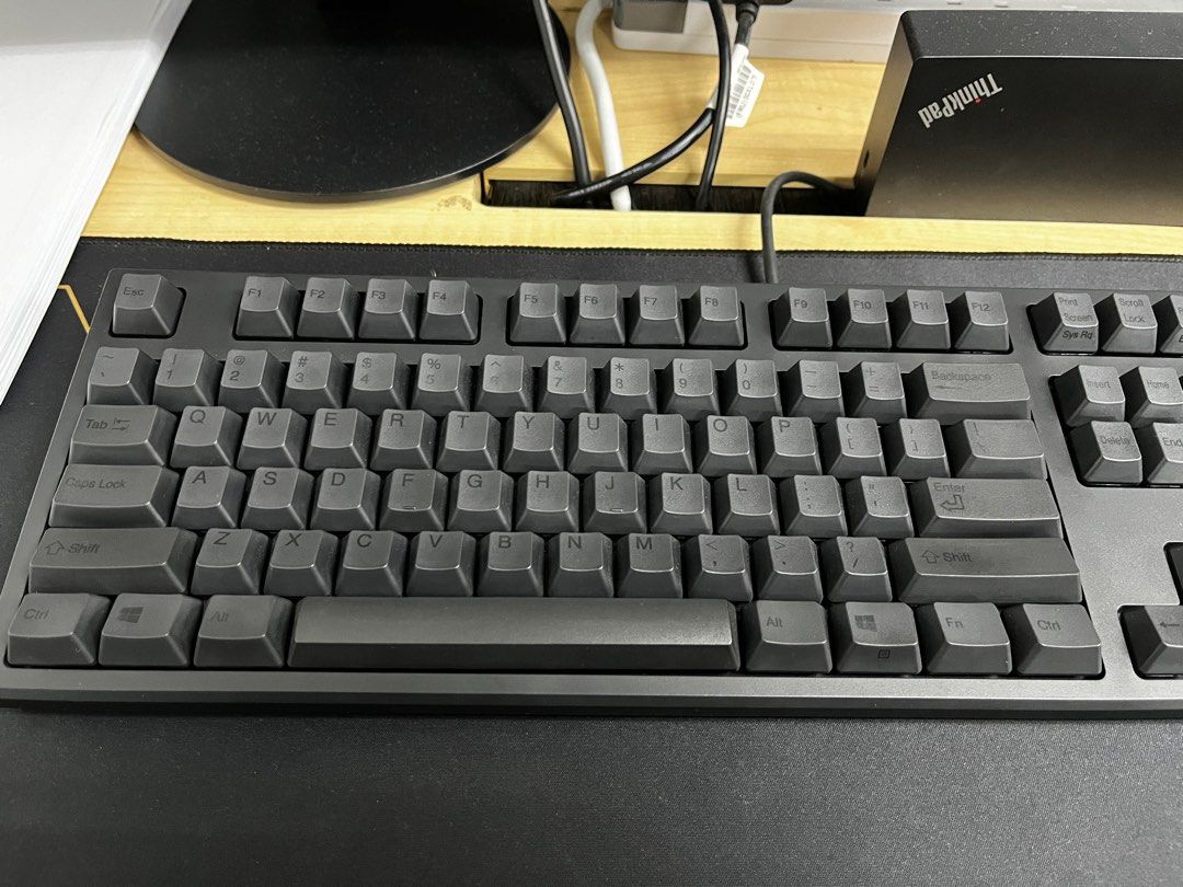 Fujitsu Realforce R2 Keyboard (Full, Black, 55G) Modded with 30G Rubber ...