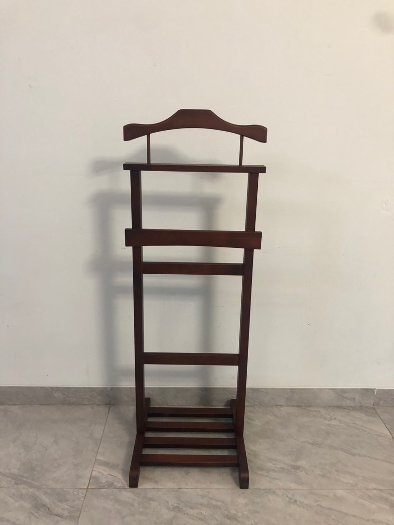 Suit Valet Stand Hanger Berdiri Gantungan Jas Rak Multiguna Pakaian ...