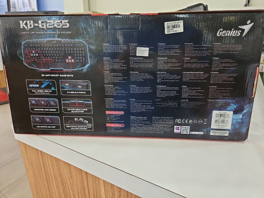 Genius KB-G265 Gaming Keyboard, Computers & Tech, Parts & Accessories ...
