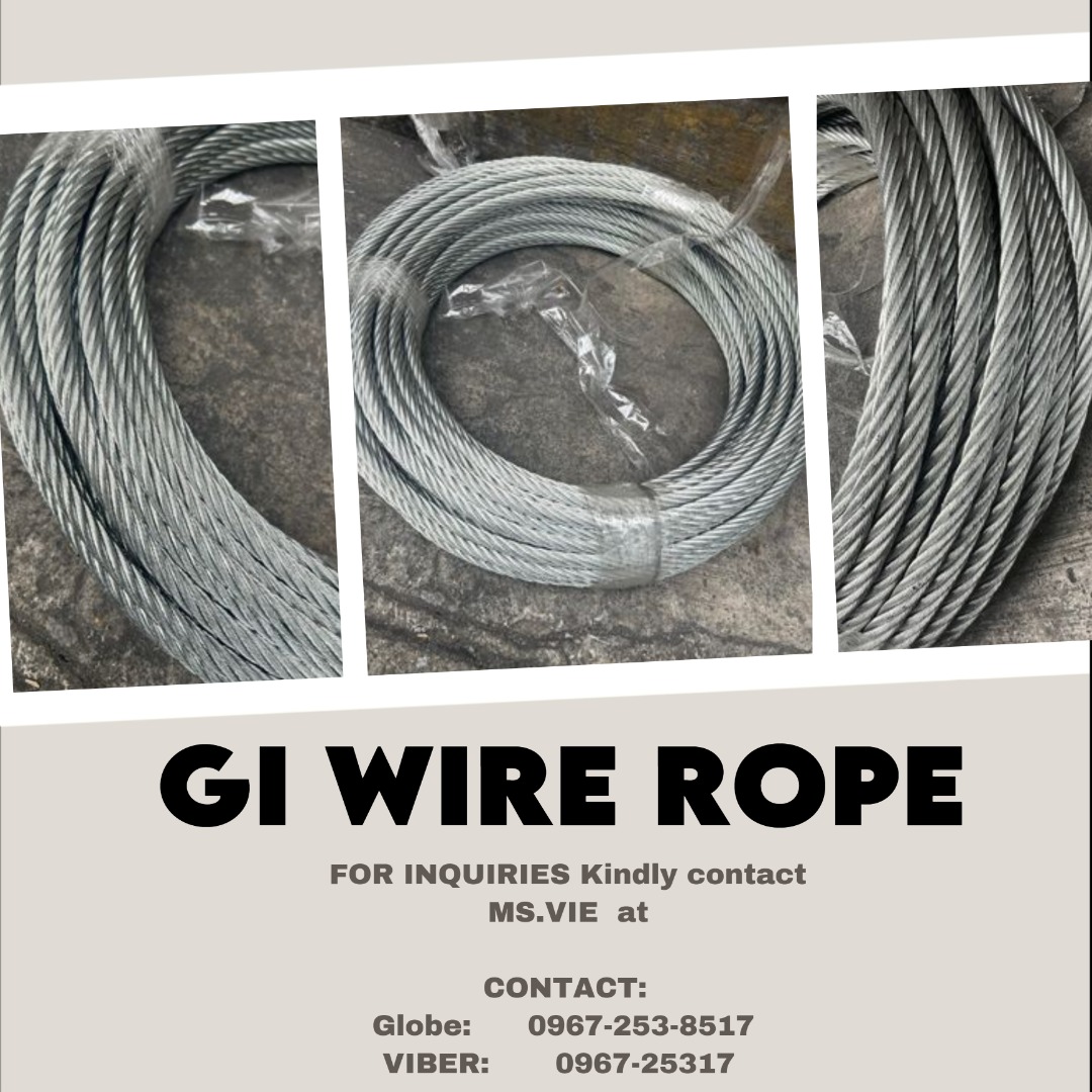 GI WIRE ROPE, Commercial & Industrial, Industrial Equipment on Carousell