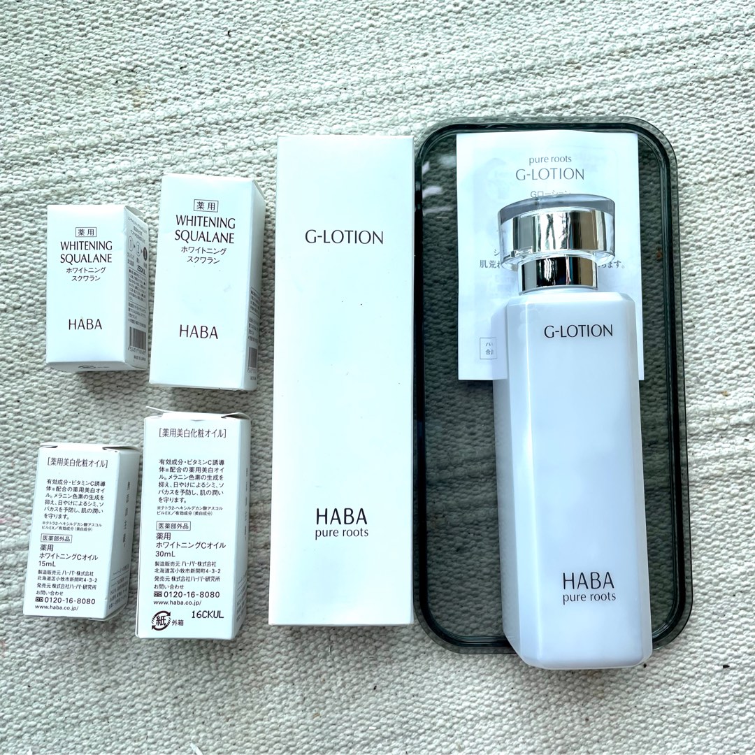 HABA 鯊烯透白美肌清油 G lotion HABA 潤澤柔膚水G露水 180毫升, 美容＆個人護理, 健康及美容 - 皮膚護理, 面部 - 面部護理 - Carousell