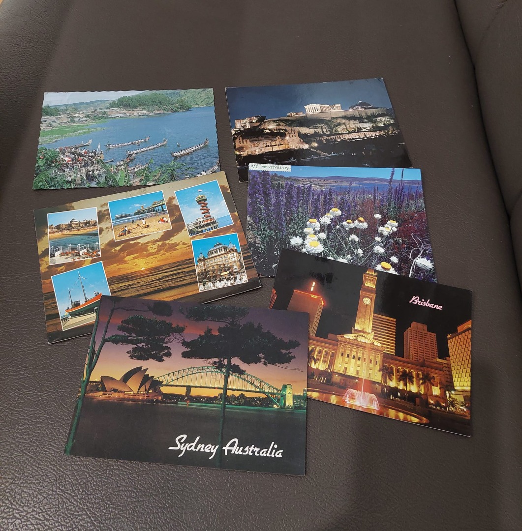 harga untuk 6 lembar sesuai foto, bekas, ada coretan sesuai foto, Antik ...