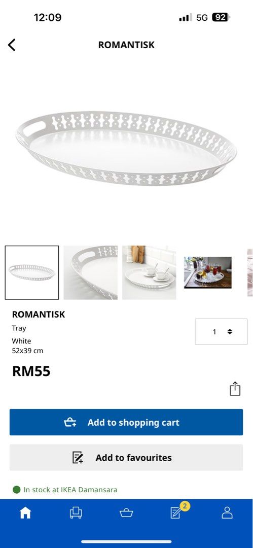 IKEA TRAY, Furniture & Home Living, Home Decor, Other Home Decor on ...