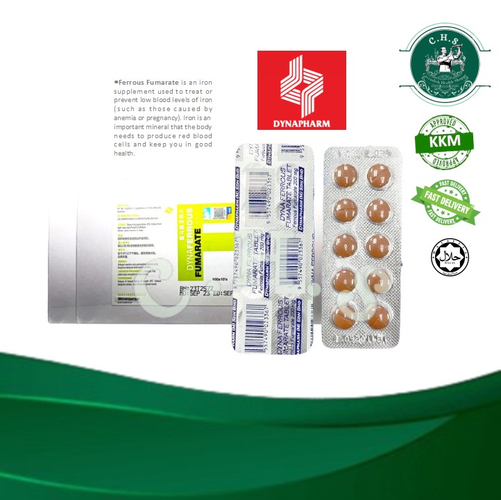 Introduction of Dyna Ferrous Fumarate 200mg Tablet 10s (strip) X 10 ...