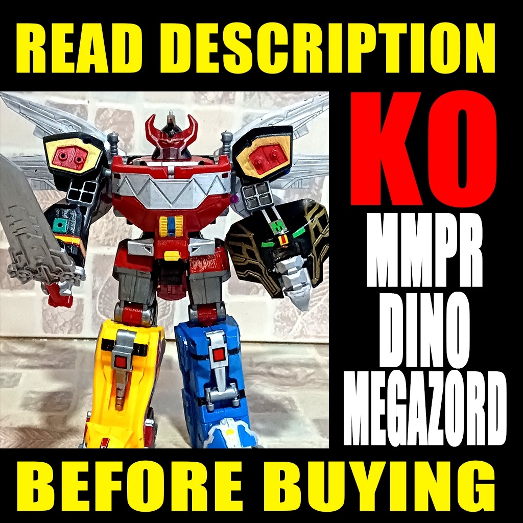 KO MIGHTY MORPHIN POWER RANGERS MMPR MEGAZORD SET ROBOT ACTION FIGURE ...