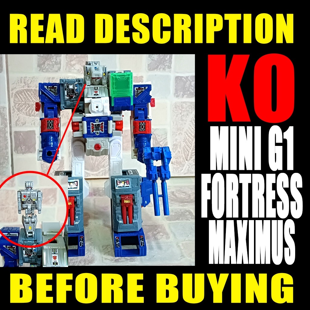 KO TRANSFORMERS G1 MINI FORTRESS MAXIMUS DEFORMATION ROBOT ACTION ...