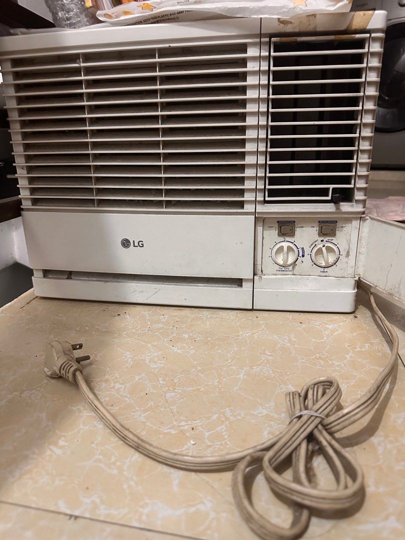 LG 1HP WINDOW TYPE AC, TV & Home Appliances, Air Conditioning and ...