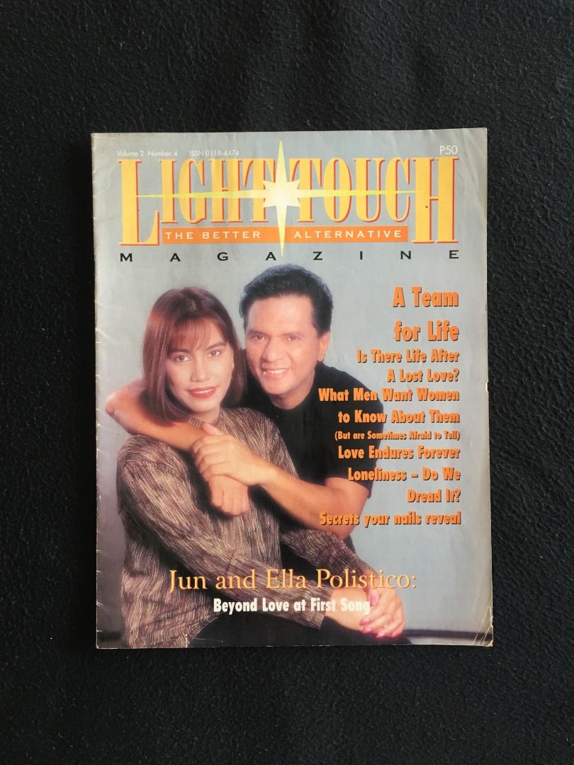Light Touch Magazine Jun & Ella Polistico Cover, Hobbies & Toys, Books ...