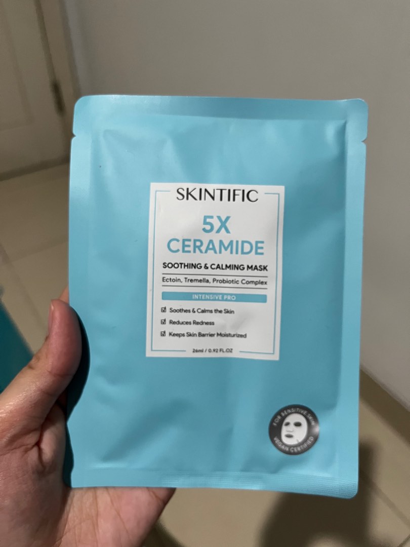 Masker SKINTIFIC 5x Ceramide Soothing & Calming Mask ORIGINAL 100% ...