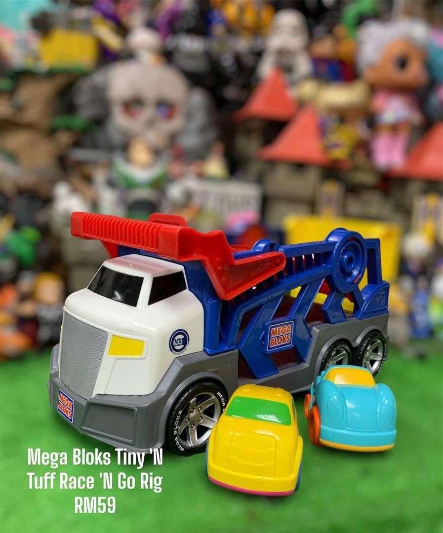 Mega Bloks Tiny & Tuff Race & Go Rig, Babies & Kids, Infant Playtime on Carousell