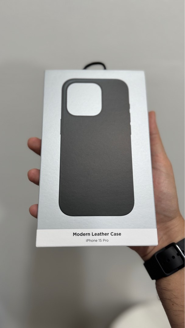 Modern Leather Case - iPhone 15 Pro | Black | Nomad Leather, Mobile ...