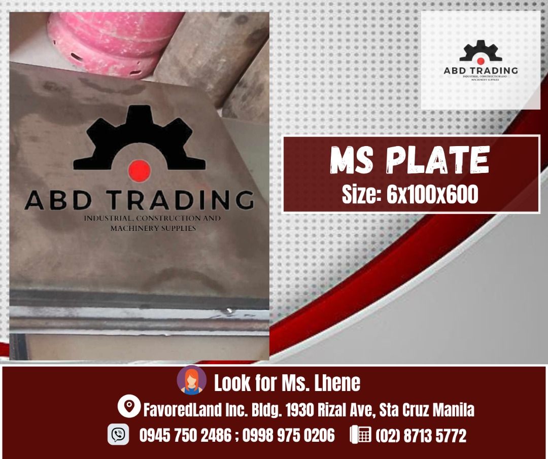 MS PLATE, Commercial & Industrial, Construction Tools & Equipment on ...