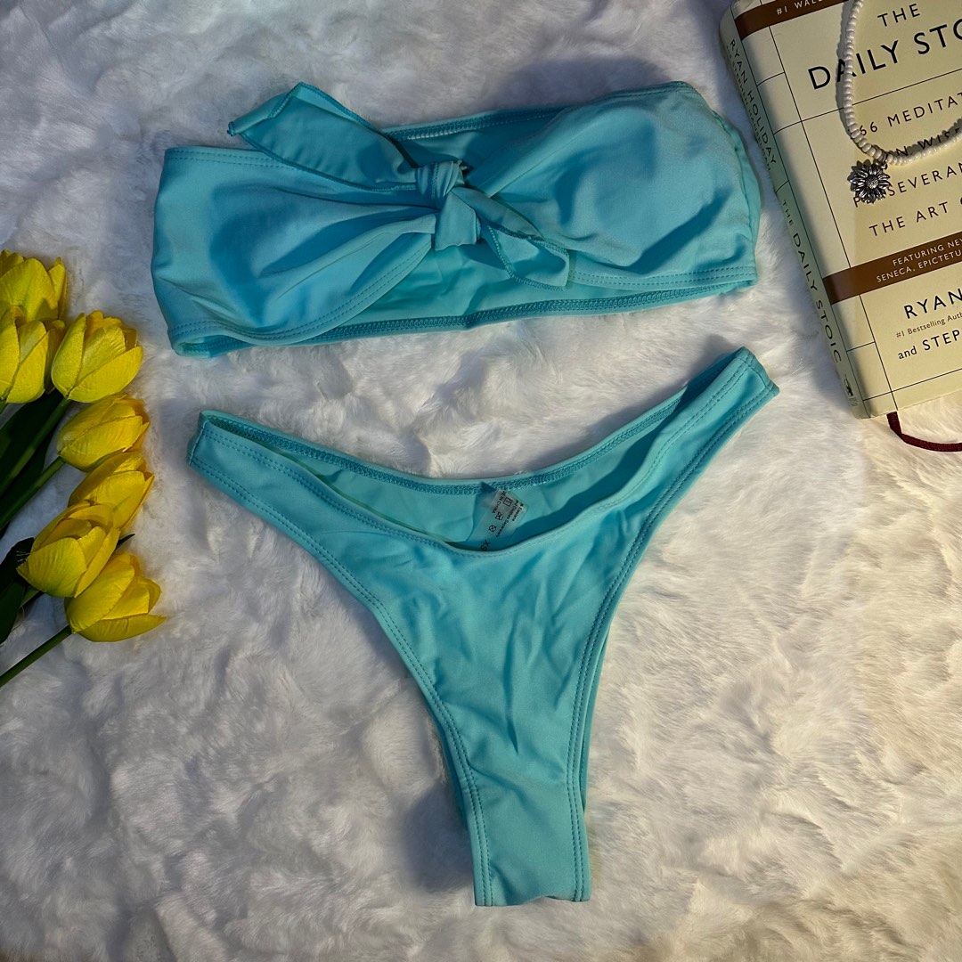 Neon Blue Bikini, Women's Fashion, Swimwear, Bikinis & Swimsuits on ...