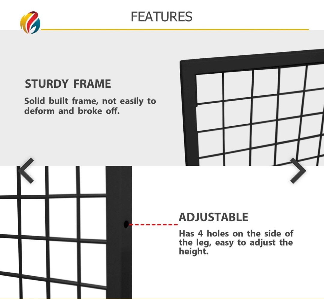 Netting frame display with stand netting hook (WIRE MESH) Wire Display ...