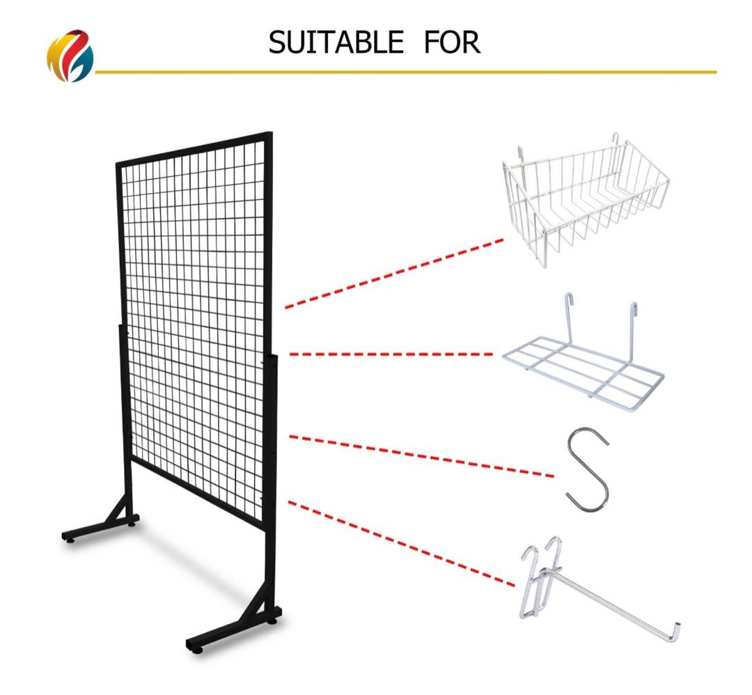 Netting frame display with stand netting hook (WIRE MESH) Wire Display ...