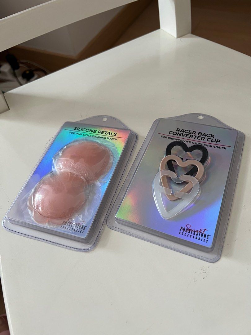 NEW! Primark Silicon petals nipple cover / racer back converter clip ...