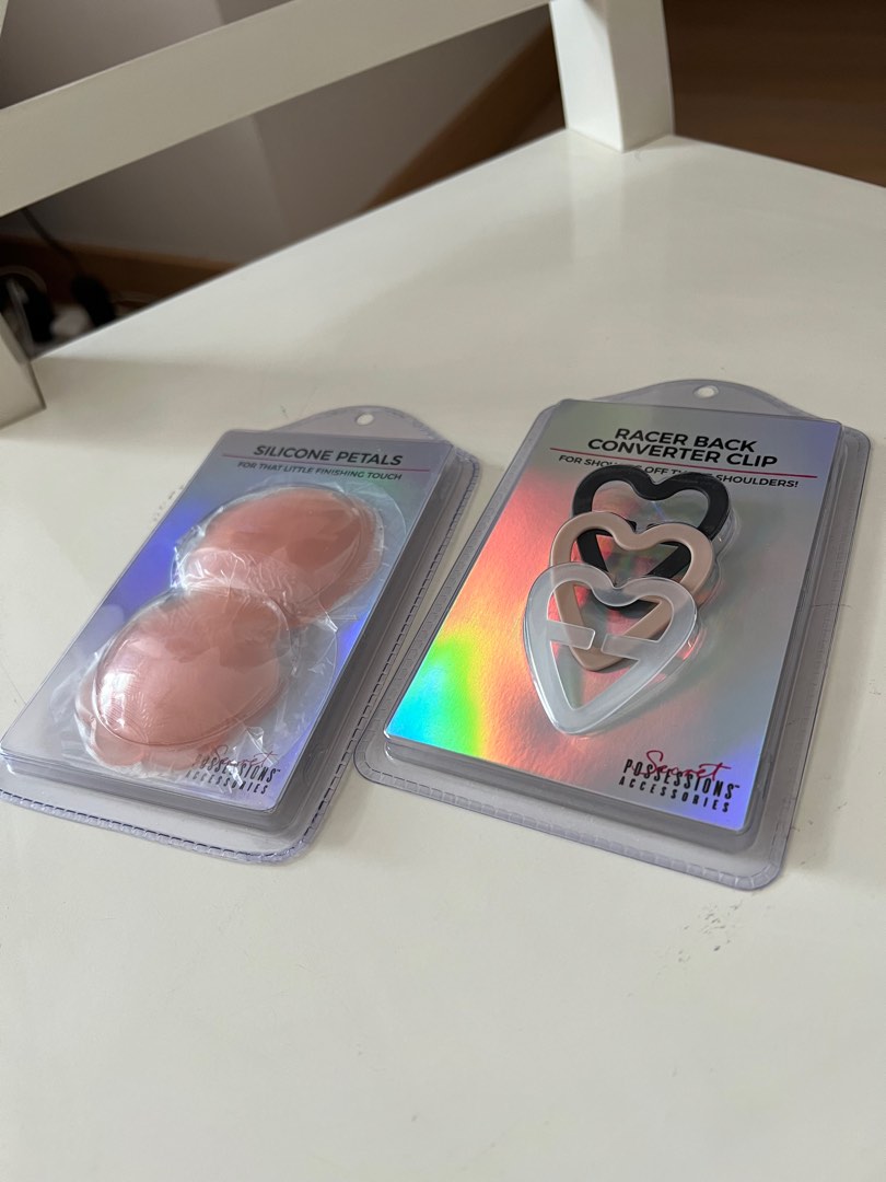 NEW! Primark Silicon petals nipple cover / racer back converter clip ...