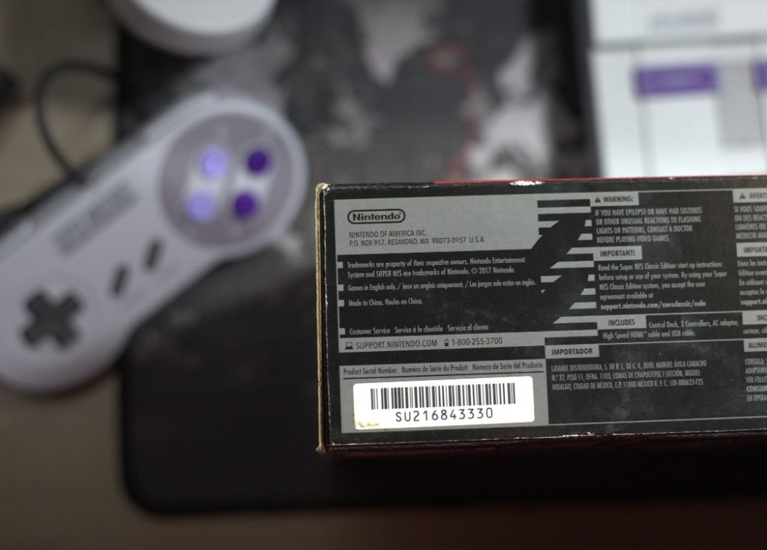 正版 迷你美版超任 連盒 | 超級任天堂 Nintendo Super NES Classic Edition , 電子遊戲, 電子遊戲機 ...
