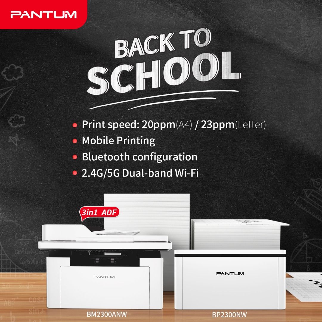 [新款]PANTUM BP2300 USB 黑白鐳射打印機 – 隨機已包含700頁碳粉 （可打印支票）, 電腦＆科技, 打印機及影印機 ...