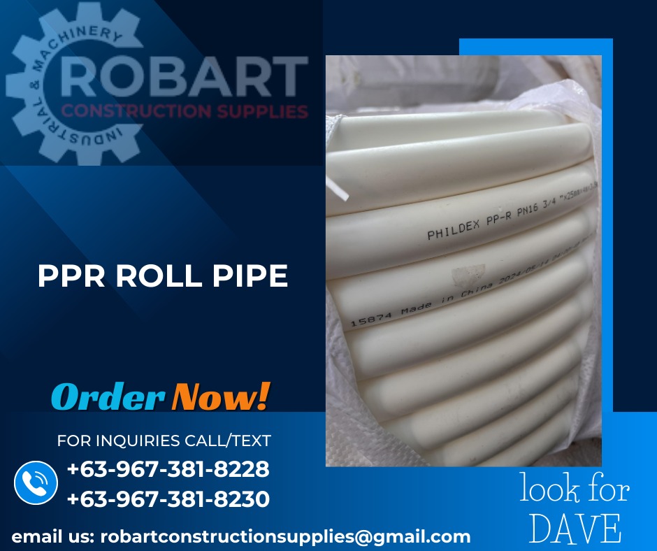 PPR ROLL PIPE, Commercial & Industrial, Construction Tools & Equipment ...