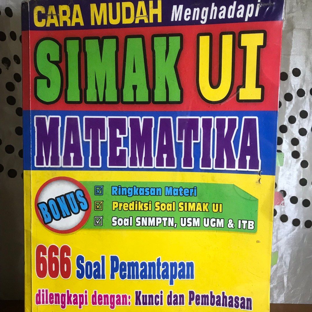 Preloved buku ujian mandiri SIMAK UI / Seleksi Masuk UI, Buku & Alat ... Preloved buku ujian mandiri SIMAK UI / Seleksi Masuk UI, Buku & Alat ...