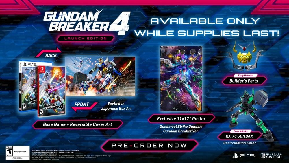 pre-order PS5 Gundam Breaker 4 collectors edition on Carousell