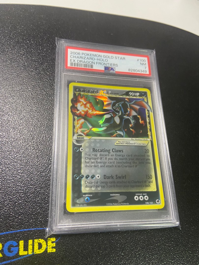 PSA 7 Charizard Gold Star 100/101 Holo EX Dragon Frontiers 2006 Pokémon ...