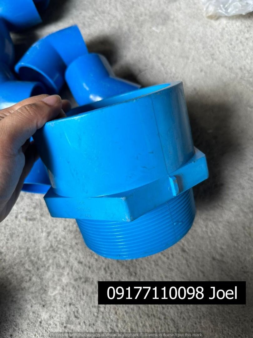 PVC Blue Male Adapter, Commercial & Industrial, Industrial Equipment on ...