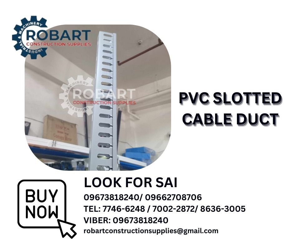 PVC Slotted Cable Duct, Commercial & Industrial, Construction Tools ...