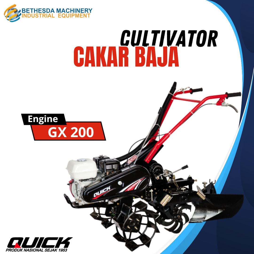 Quick Cultivator Cakar Baja Diesel 6.5 HP Honda GX 200, Perkebunan di Carousell