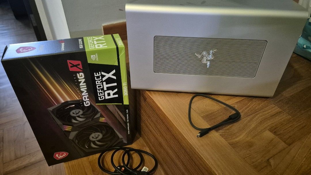 Razer Core eGPU enclosure with MSI 3060 ti, Computers & Tech, Parts ...