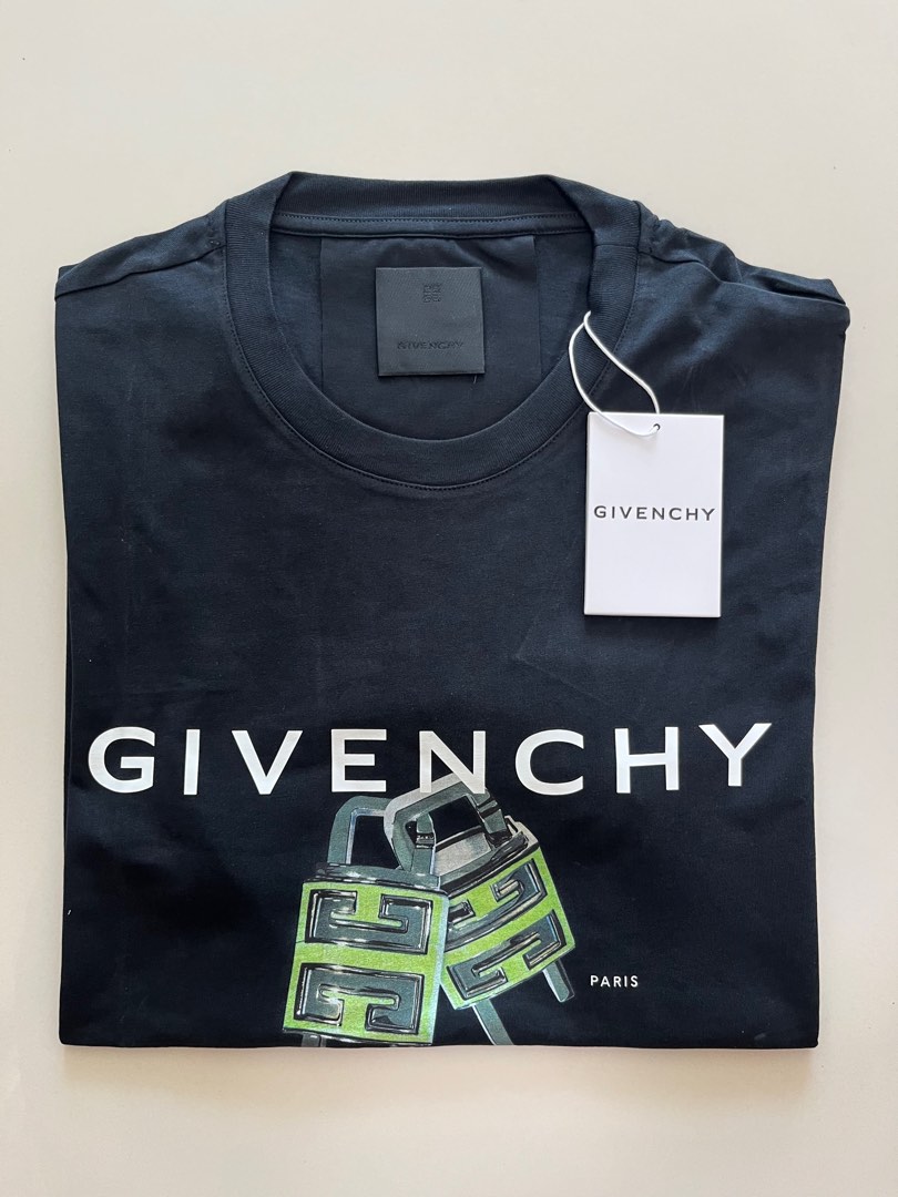 -READY STOCK- Givenchy Lock T-shirt, Men's Fashion, Tops & Sets ...
