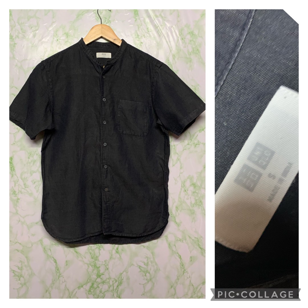 (S) Uniqlo linen men's polo, Men's Fashion, Tops & Sets, Tshirts & Polo ...