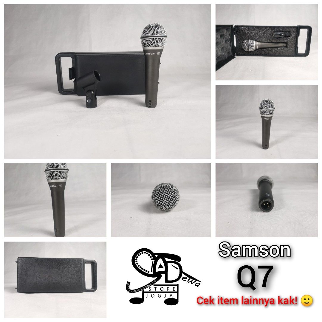 SAMSON Q7 DYNAMIC MICROPHONE Q 7 MIC DINAMIK STUDIO DAN PANGGUNG, Musik ...