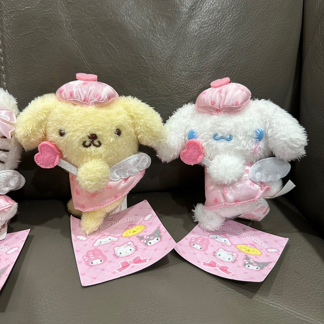 Sanrio 2024 Limited Edition Valentines Day Cupid Love Plush Keychains ...