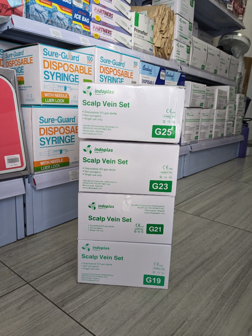 SCALP VEIN SET BUTTERFLY NEEDLE- AVAILABLE IN G19, G21, G23 & G25- 100 ...