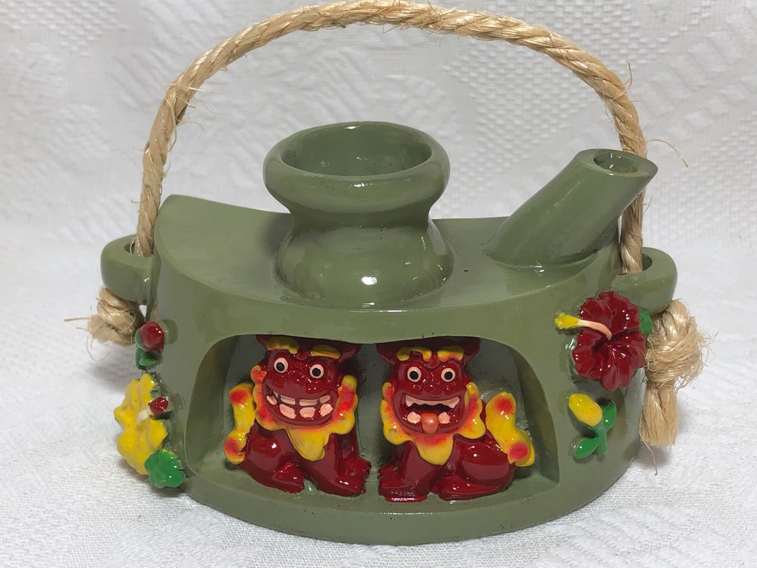 Set of 3pcs - Traditional Craft Okinawa Awamori Ceramic Lion Fudog ...