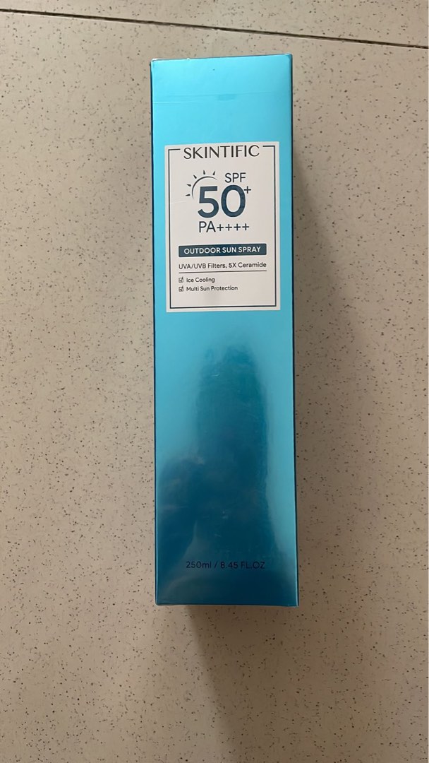 SKINTIFIC - Outdoor Sunscreen Spray SPF 50+ PA++++ 250ml | UV Mist Tone ...